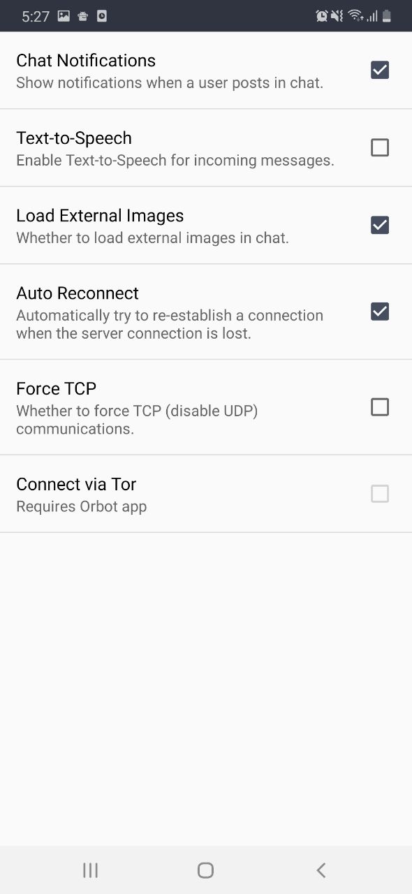 mumble-android.Es – Support